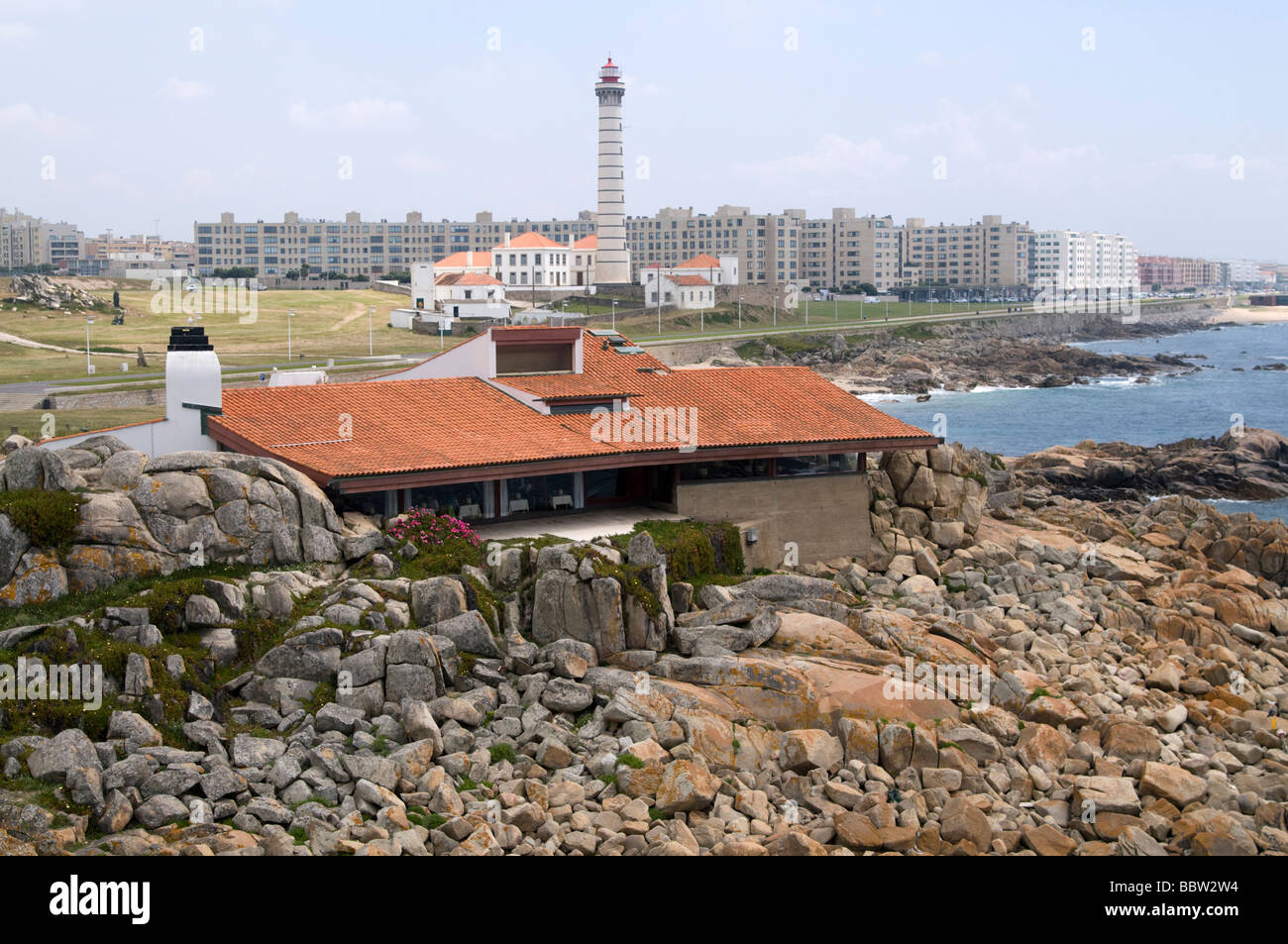Boa Nova Tea House in Matosinhos, designed by Alvaro Siza Vieira Stock ...