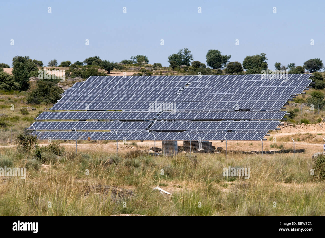 Solar energy centre in the Zamora province, Spain Stock Photo - Alamy