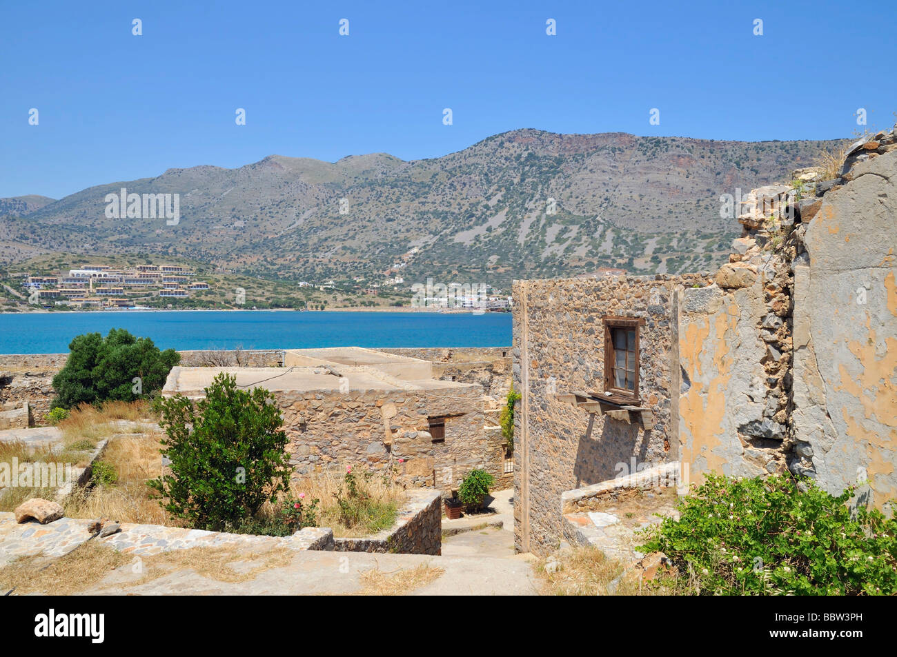Spinalonga Island (Kalidon), former leper colony, Crete, Greece, Europe ...