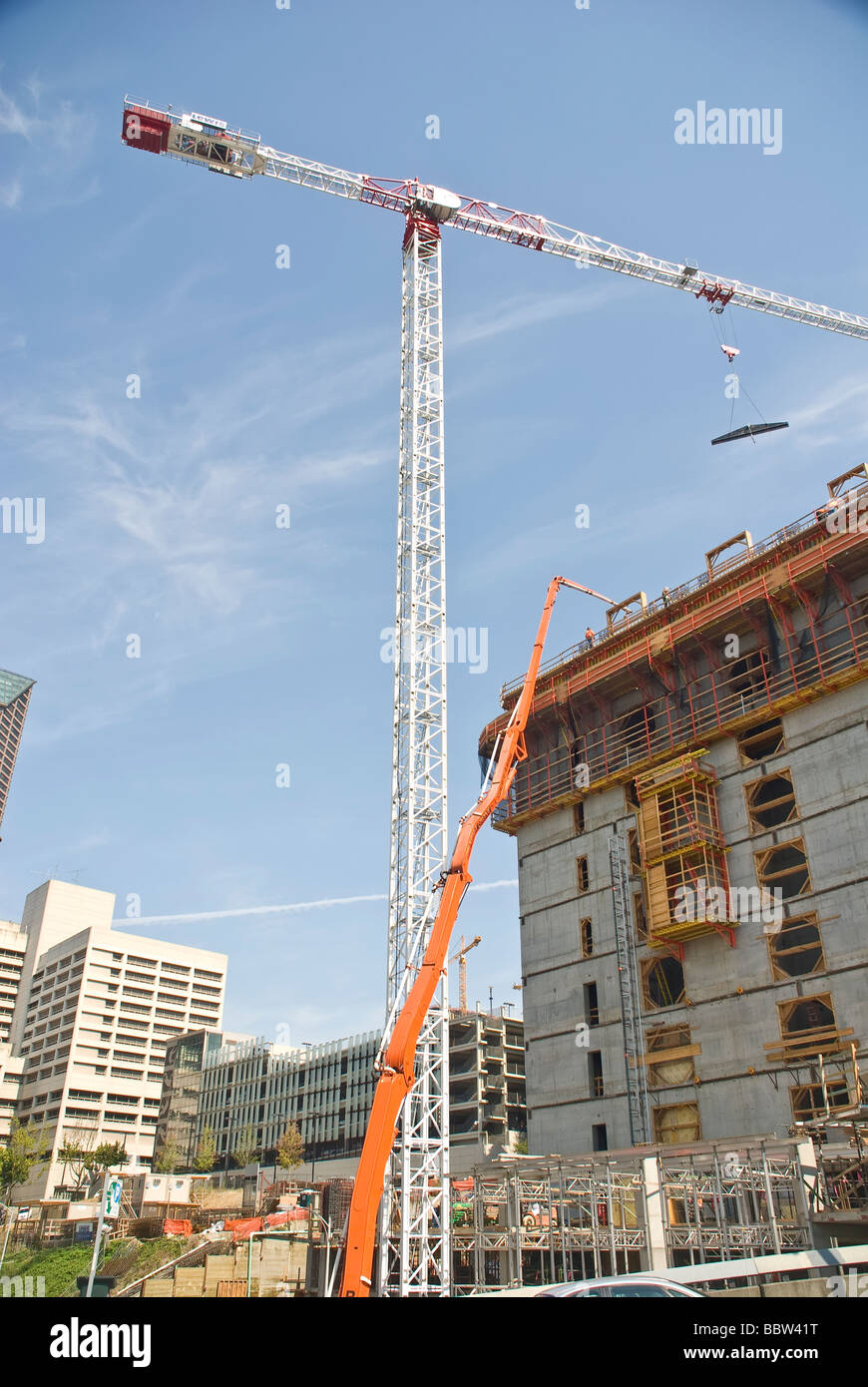 High rise concrete pump hi-res stock photography and images - Alamy