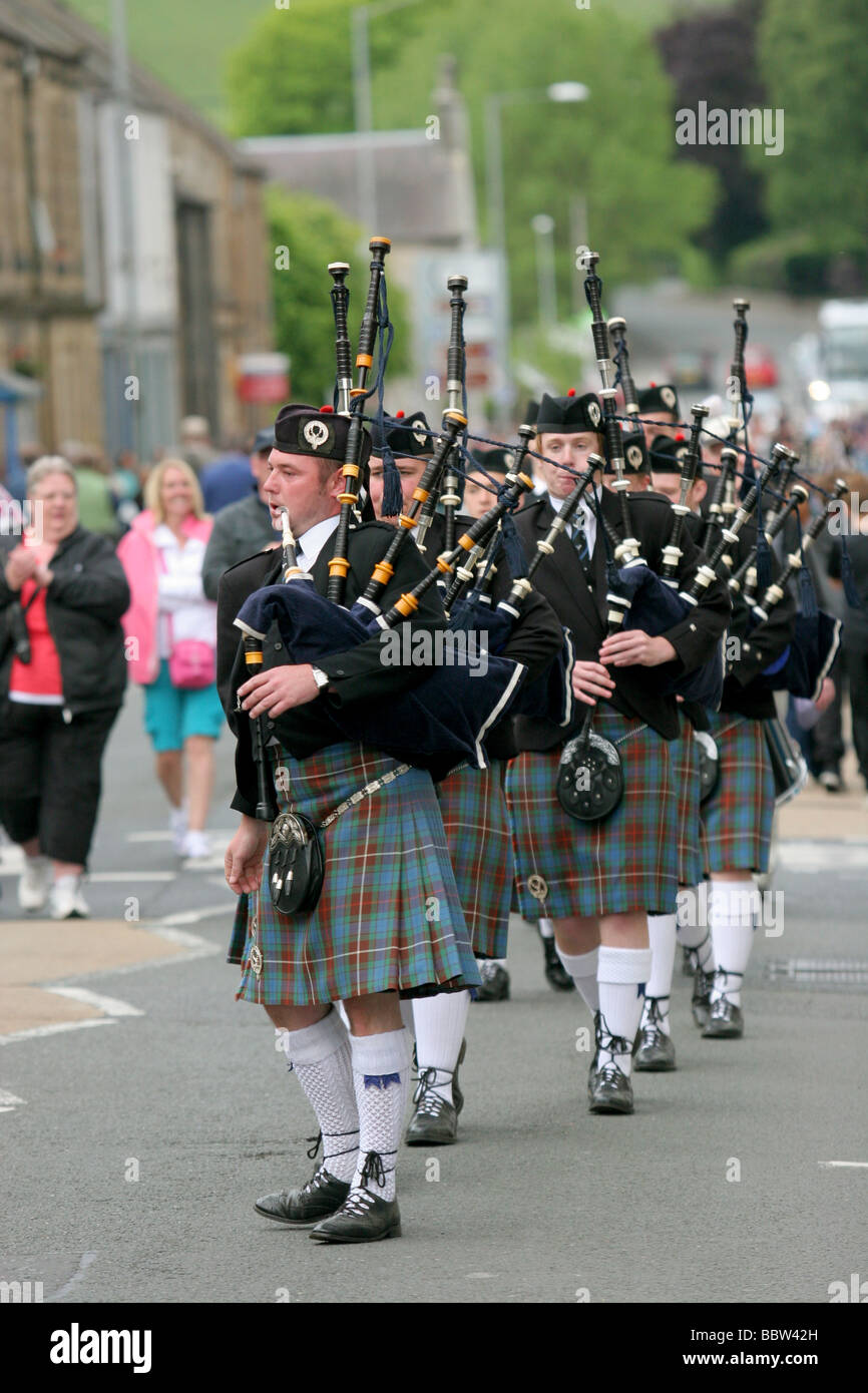 8th Innerleithen Pipe Band Championships - Scottish Borders, marching ...