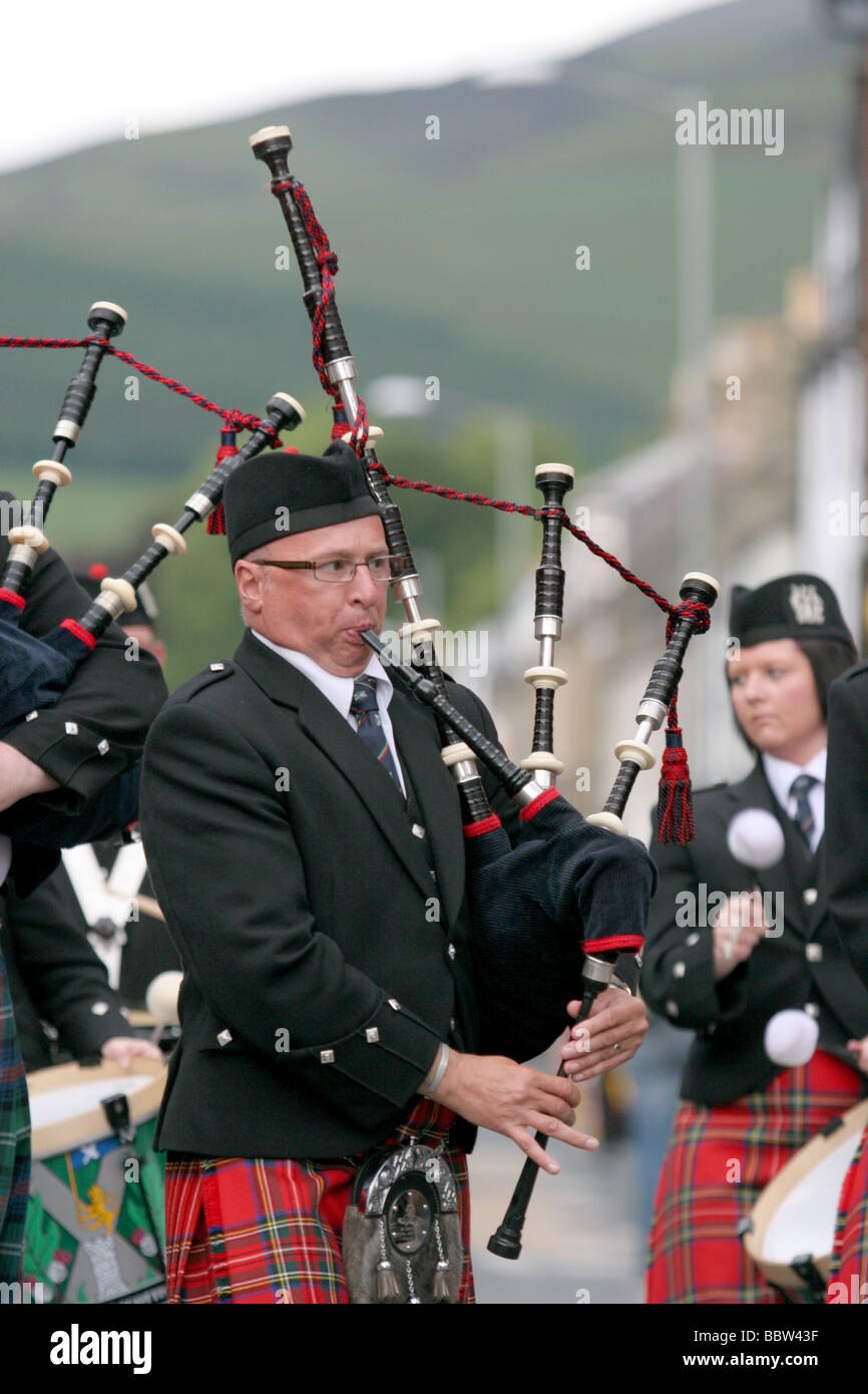 8th Innerleithen Pipe Band Championships - Scottish Borders, marching ...