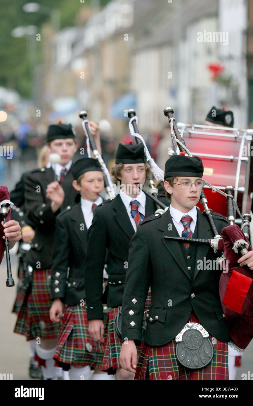 8th Innerleithen Pipe Band Championships - Scottish Borders, marching ...