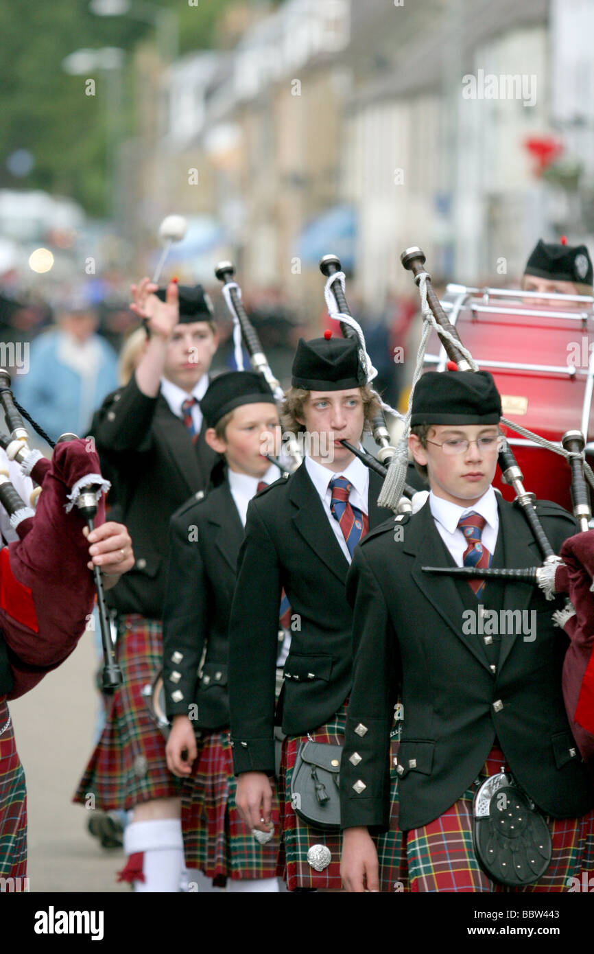 8th Innerleithen Pipe Band Championships - Scottish Borders, marching ...