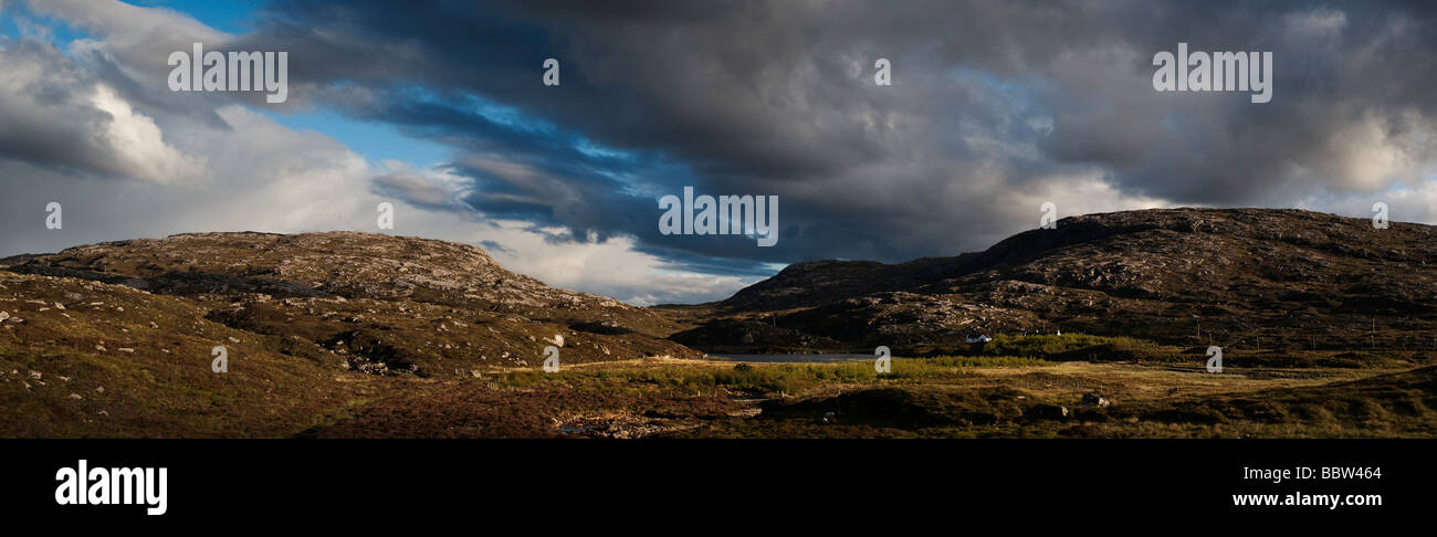 South Harris hills panoramic, Outer Hebrides, Scotland Stock Photo - Alamy