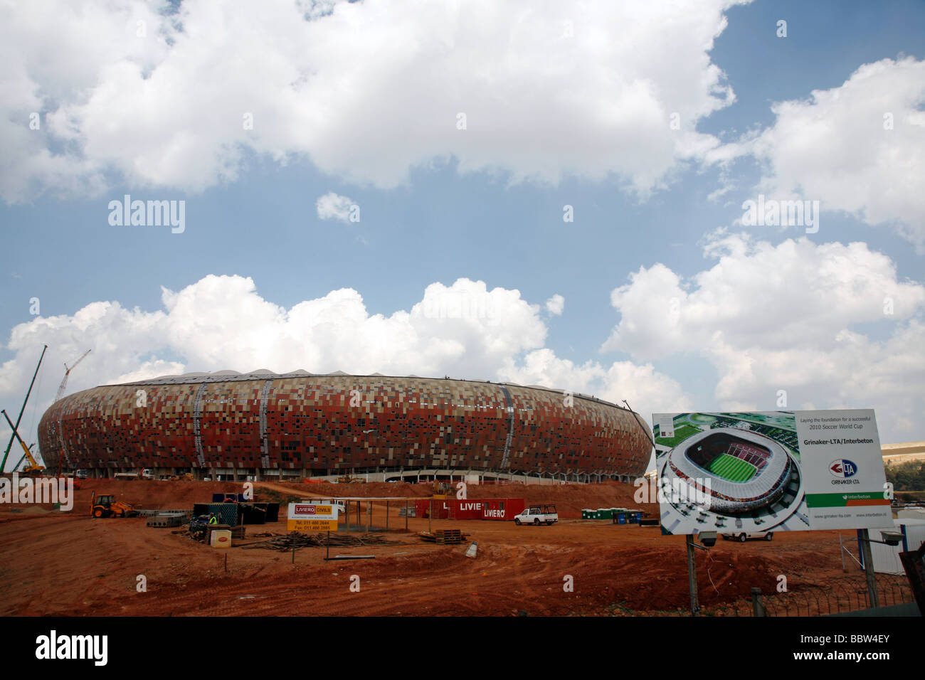 Construction Of Fnb Stadium High Resolution Stock Photography and ...