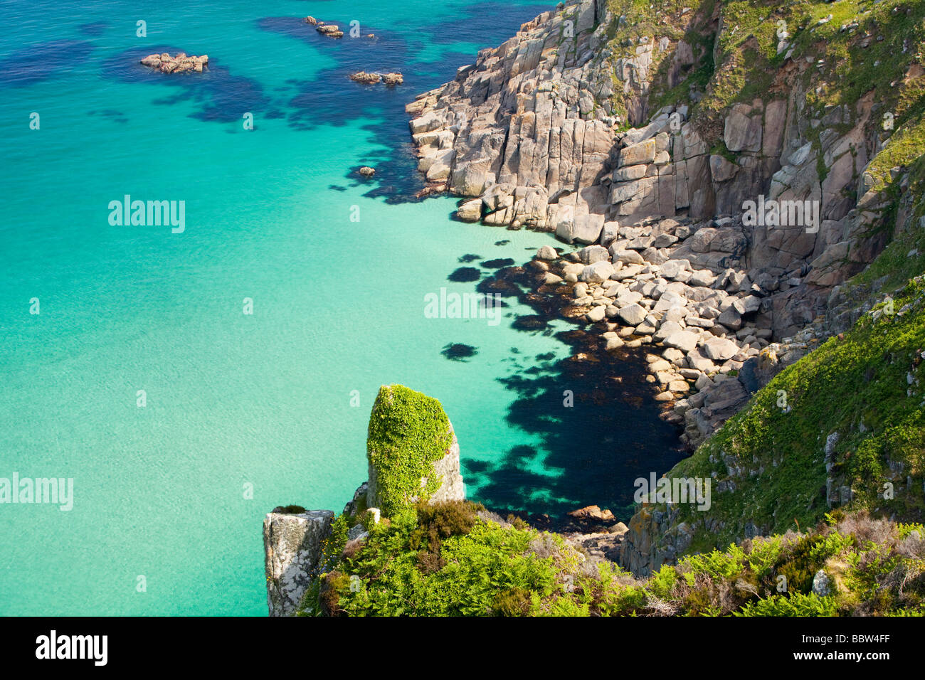 Cornish coastal scenery near Pendeen Cornwall UK Stock Photo - Alamy