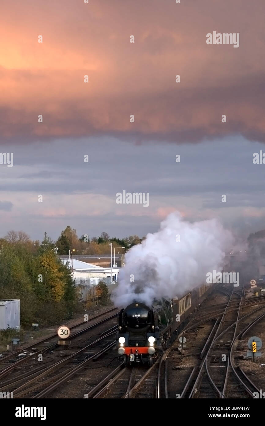 Clan line steam train hi-res stock photography and images - Alamy