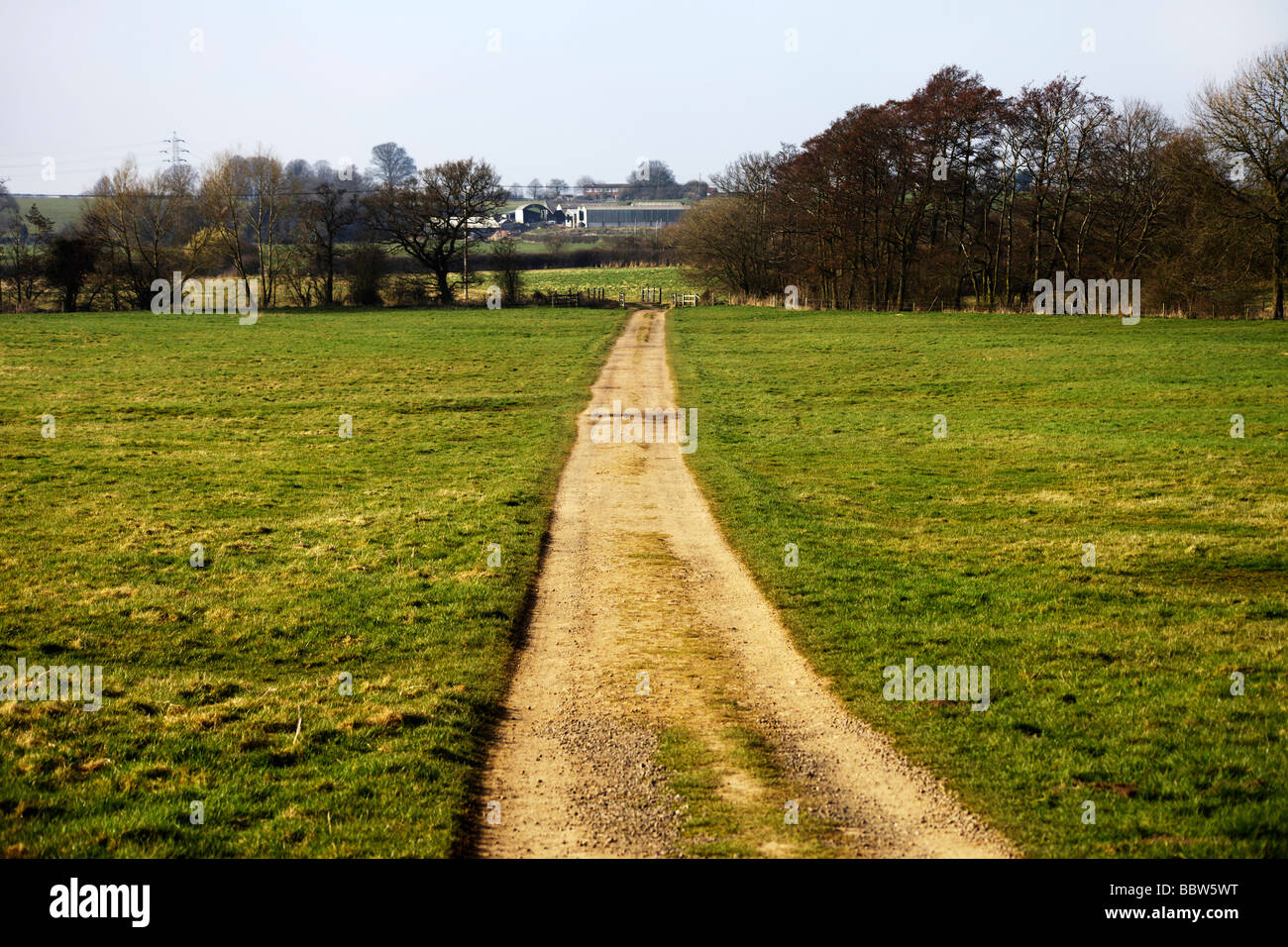 a footpath in the countryside Stock Photo - Alamy