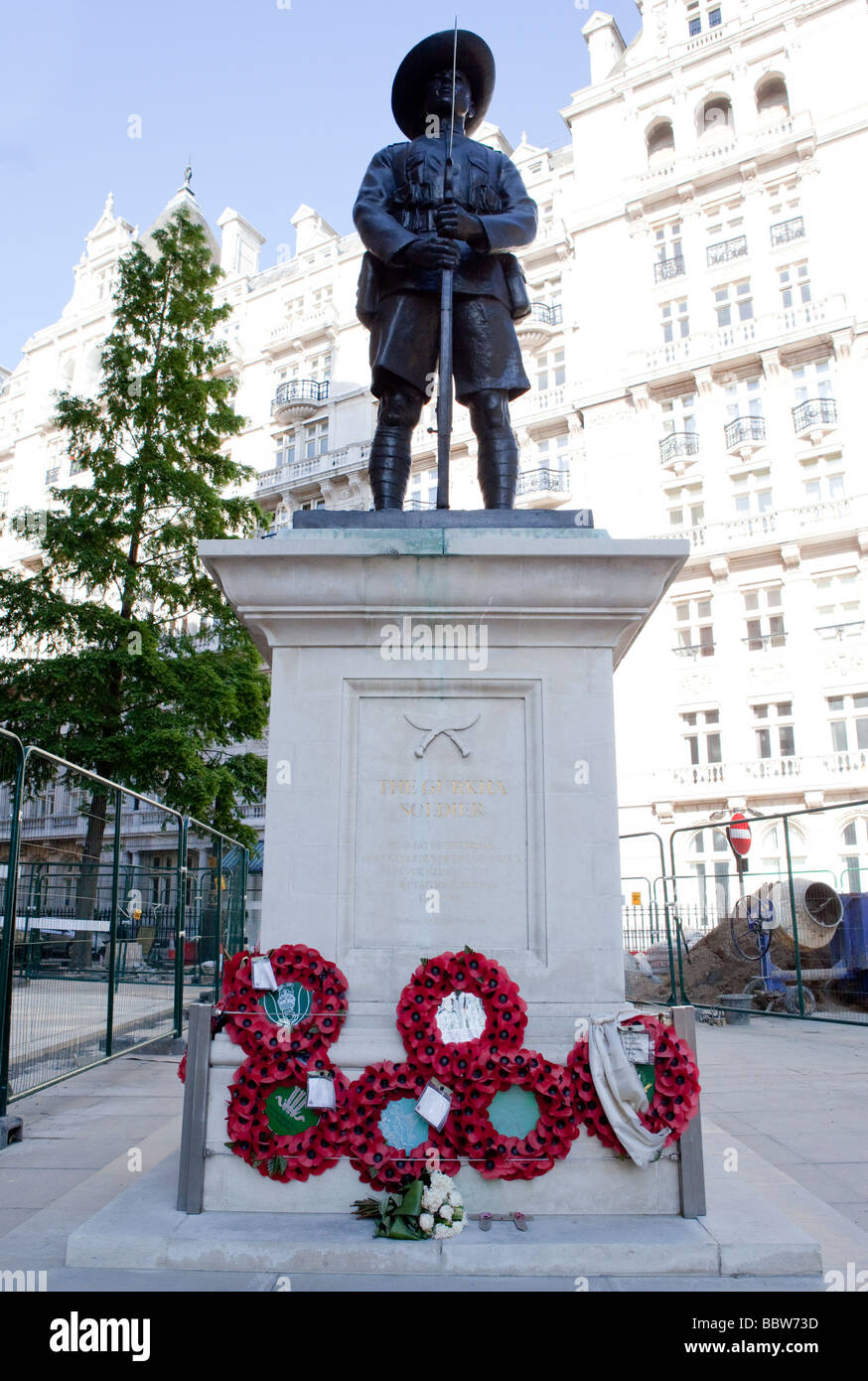 The Ghurka memorial in London UK Europe Stock Photo - Alamy