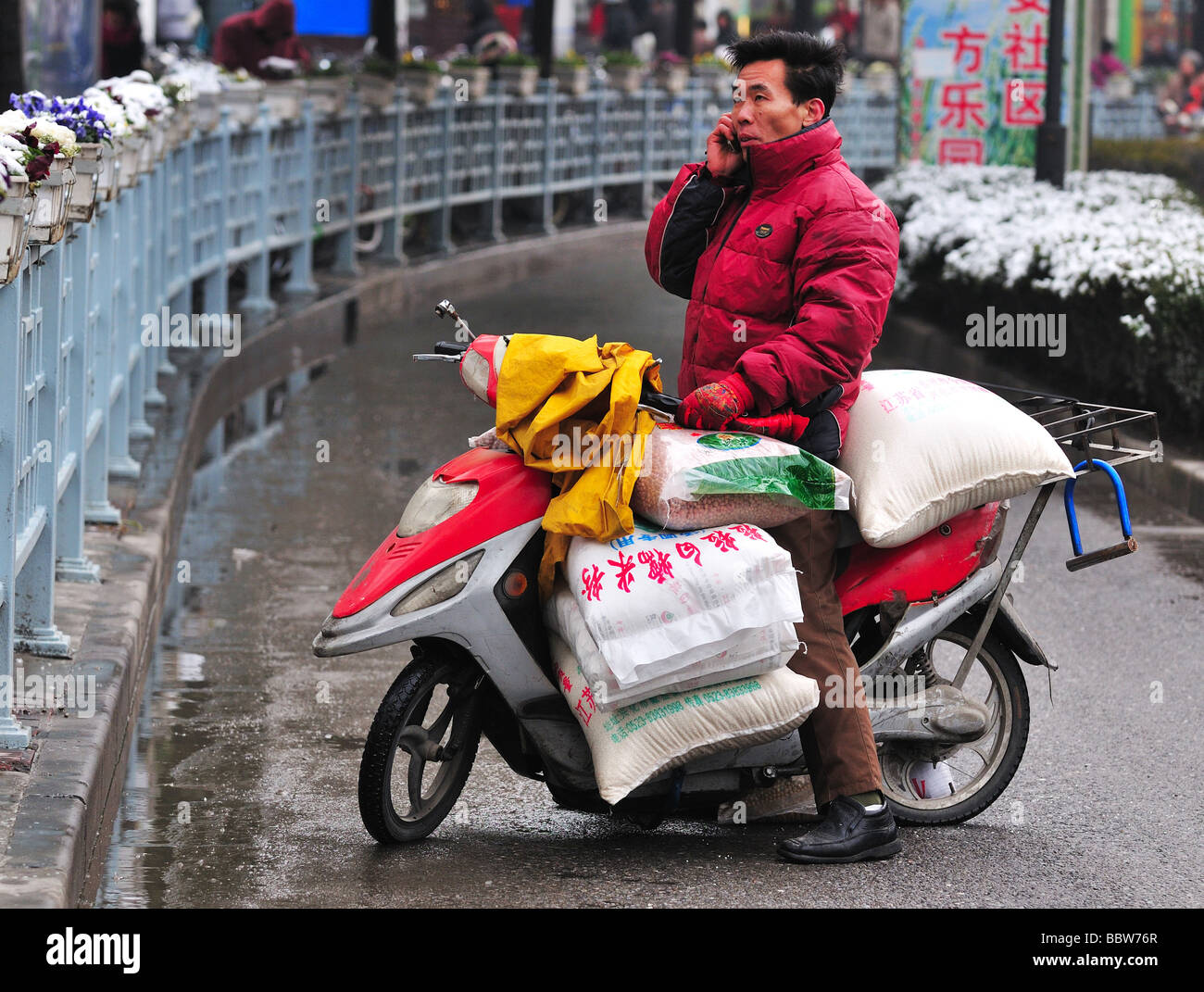 Asian motorcyclist hi-res stock photography and images - Alamy