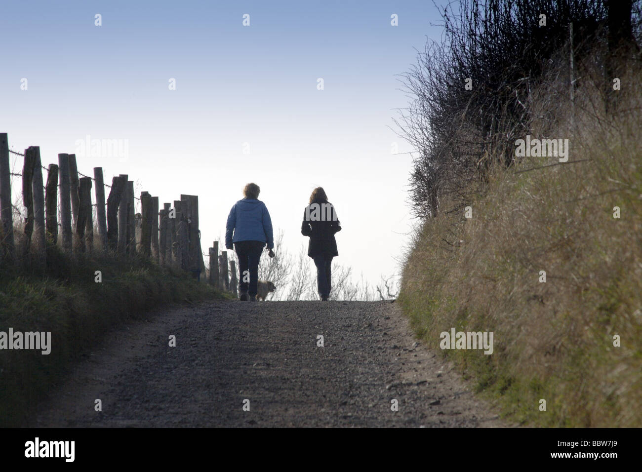group of walkers on footpath Stock Photo - Alamy