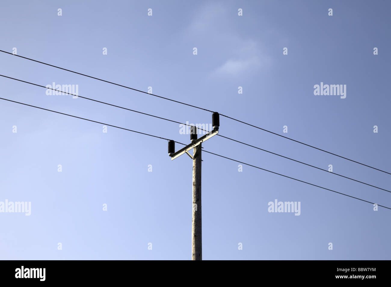 communications telecommunications telegraph pole post Stock Photo - Alamy