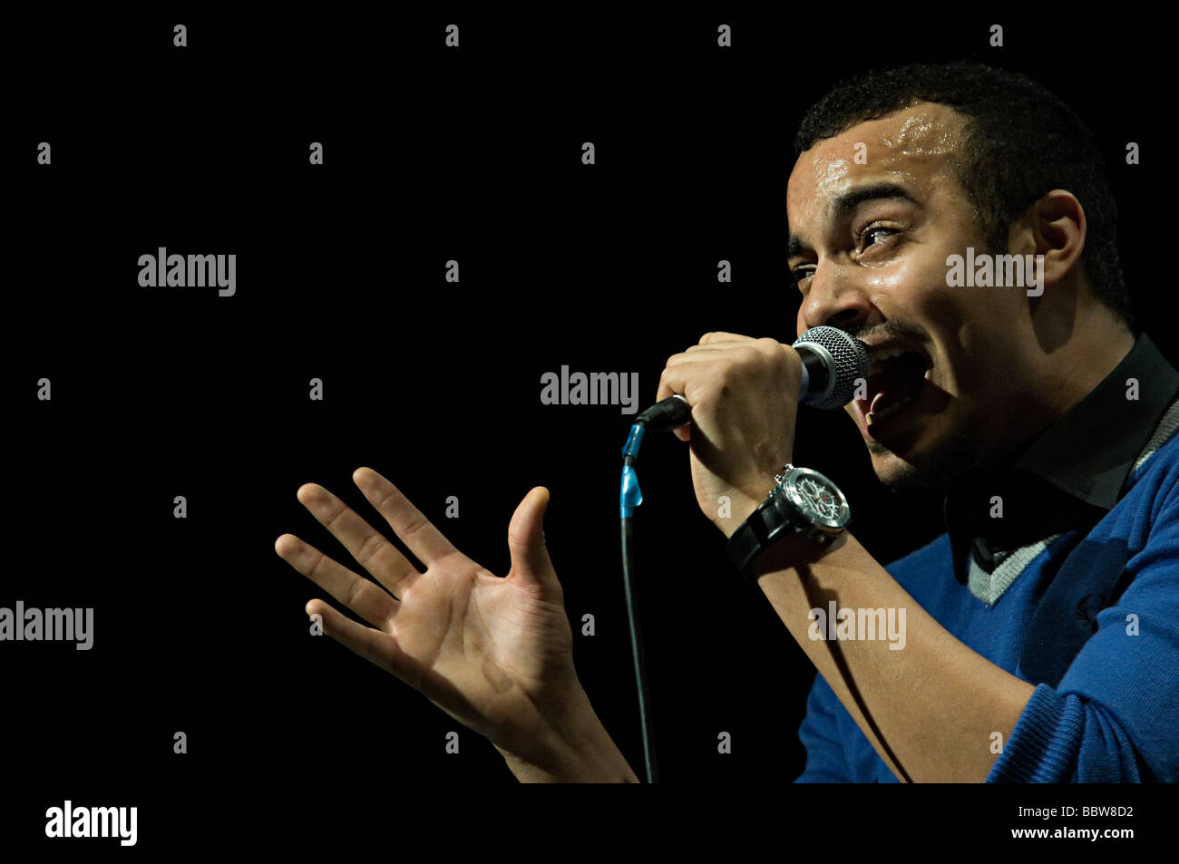 bryn christopher british r and b singer at gigbeth in birmingham 2008 ...