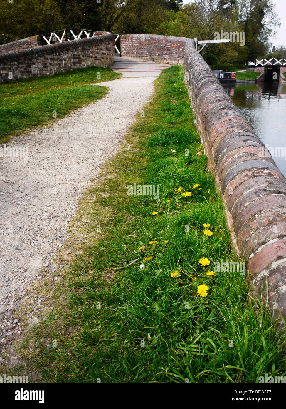 A bridge over a canal Stock Photo - Alamy