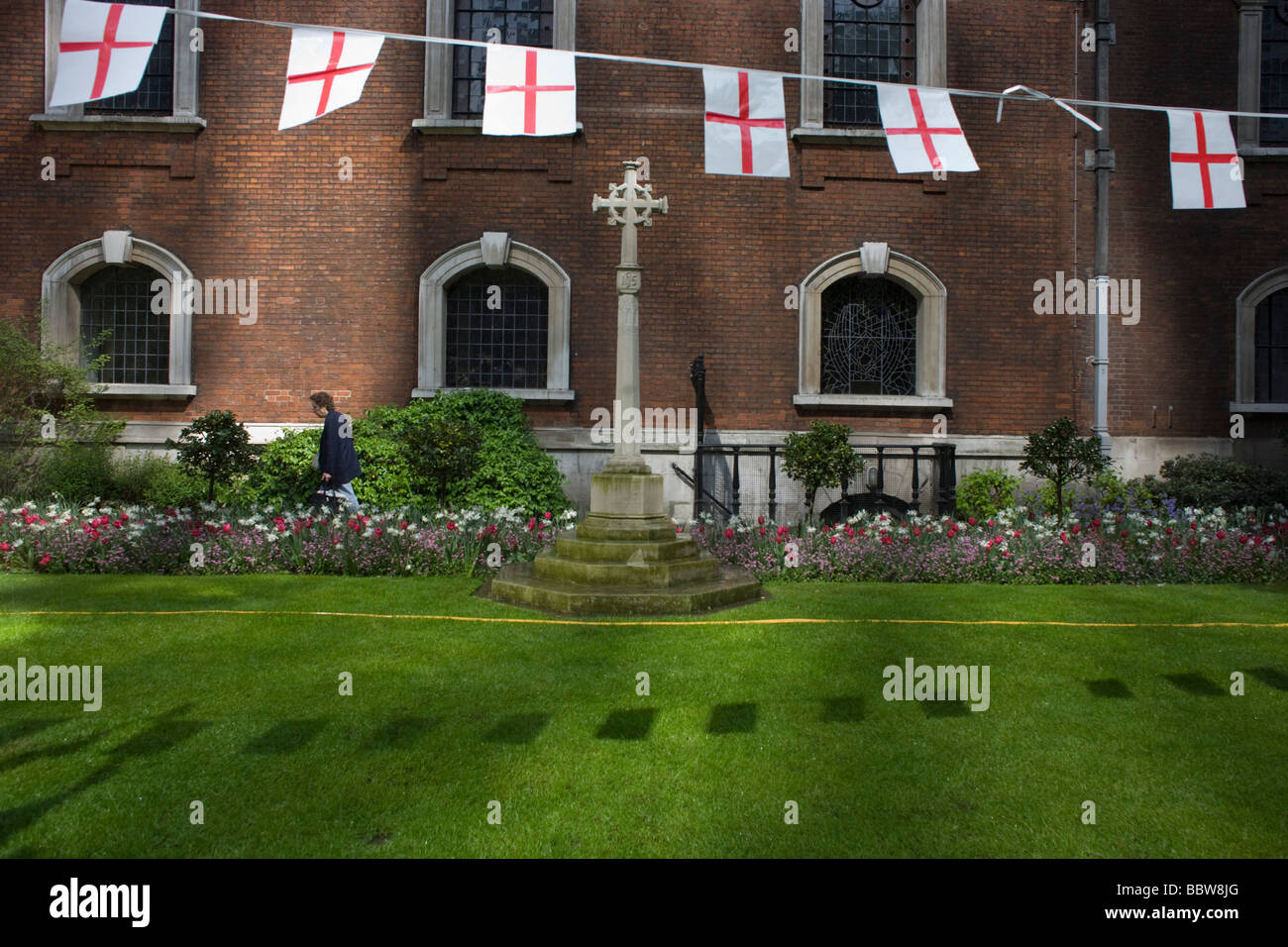 St George’s day flags fly during 23rd April England's national day at ...