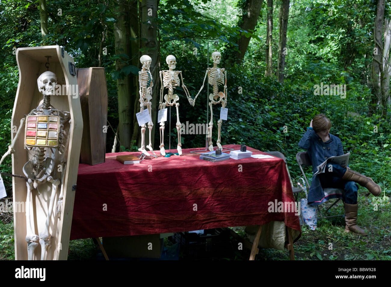 Skeleton in coffin hi-res stock photography and images - Alamy