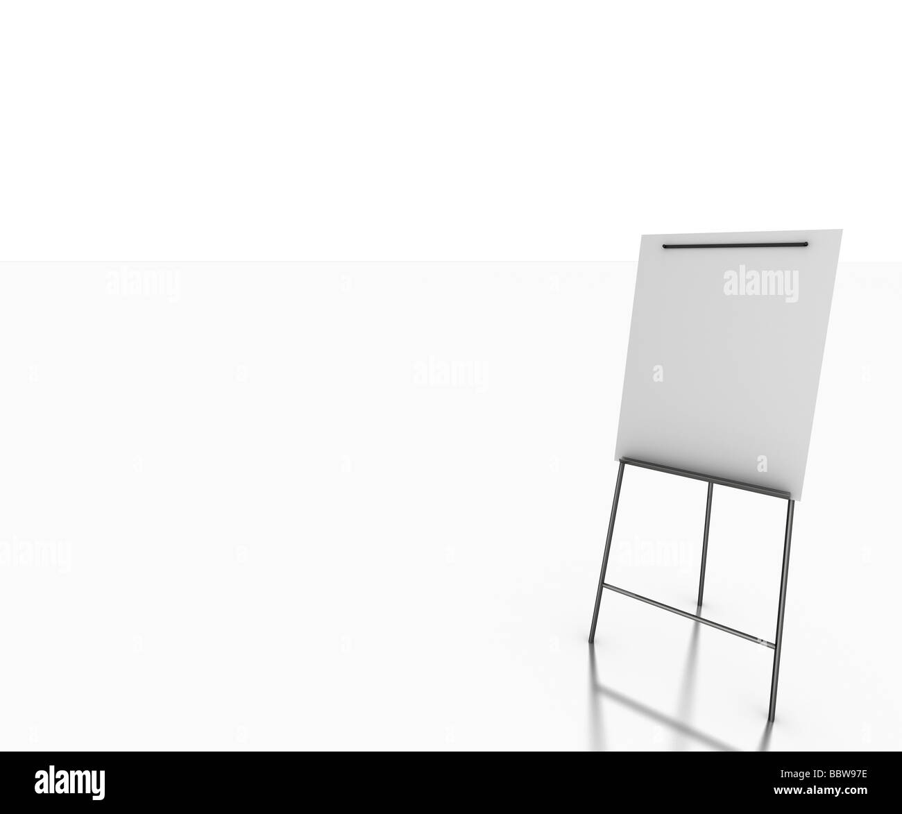 Board for Presentation on white background Stock Photo - Alamy
