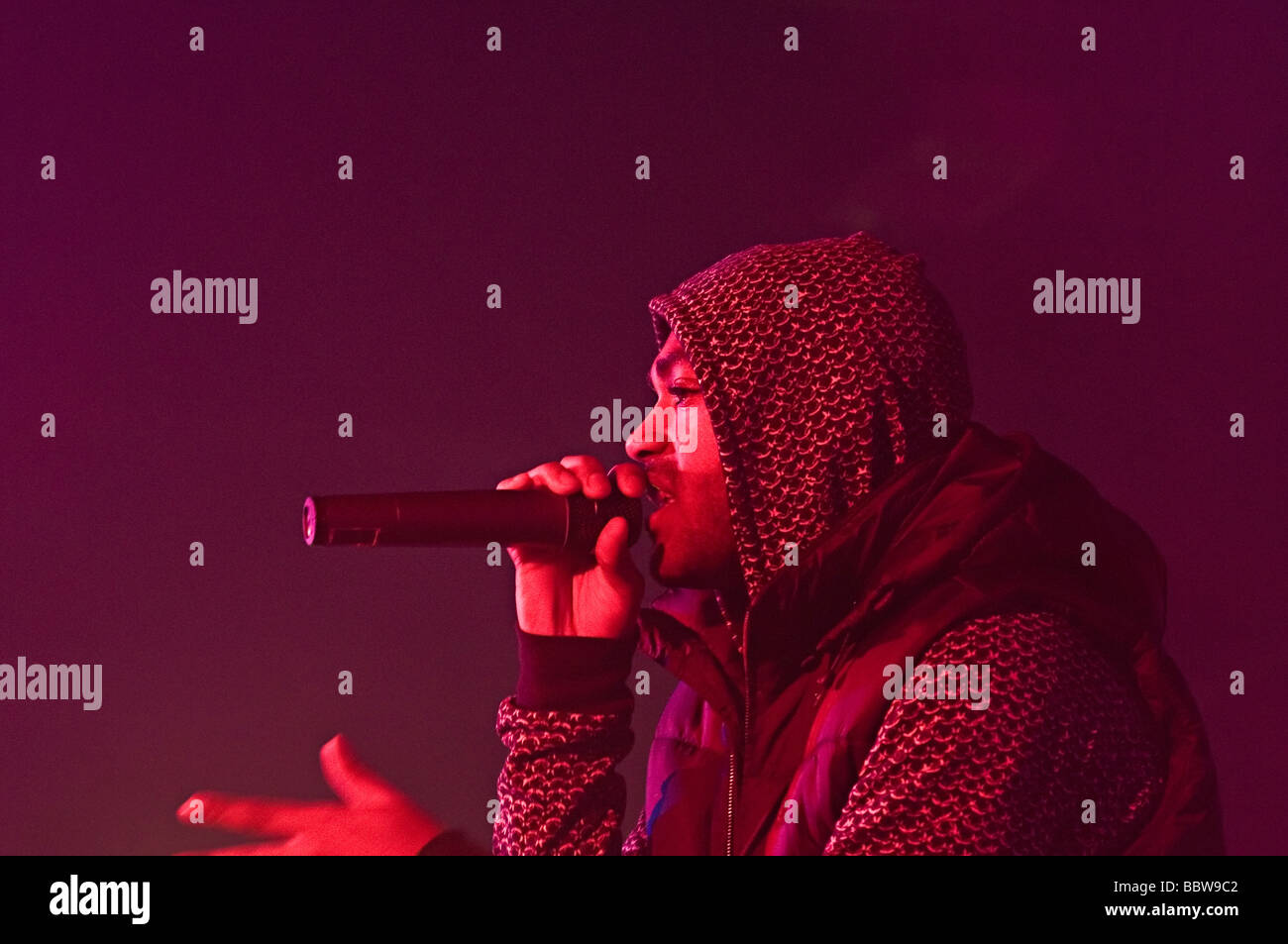 kano uk hip hop rapper artist live in birmingham at gigbeth 2008 Stock ...