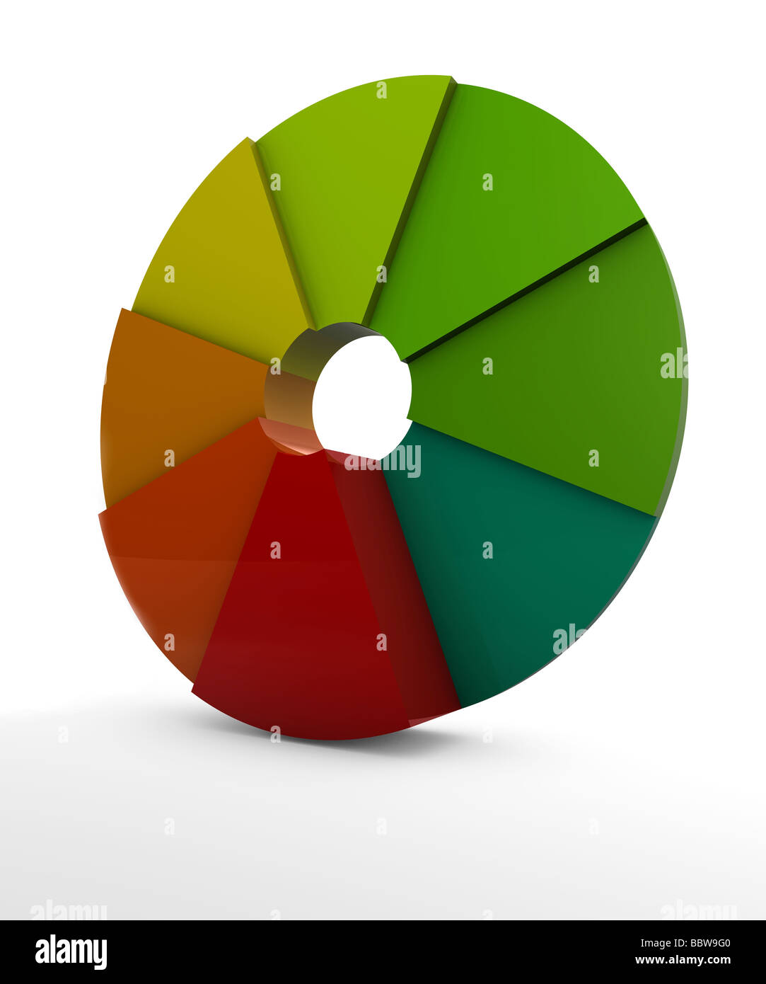 Visual of a pie chart Stock Photo - Alamy