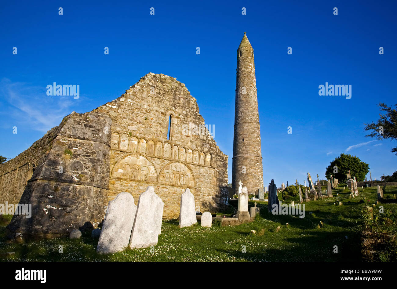 13th Century Romanesque Biblical Carvings on the Gable of St Declan's ...