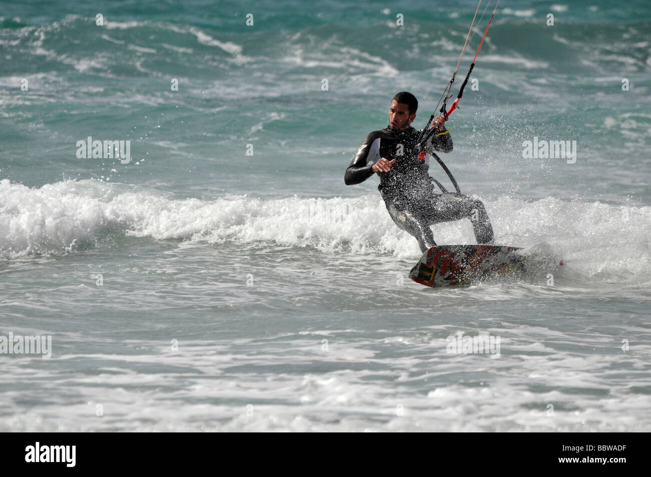 Israel tel aviv kite surfing hi-res stock photography and images - Alamy