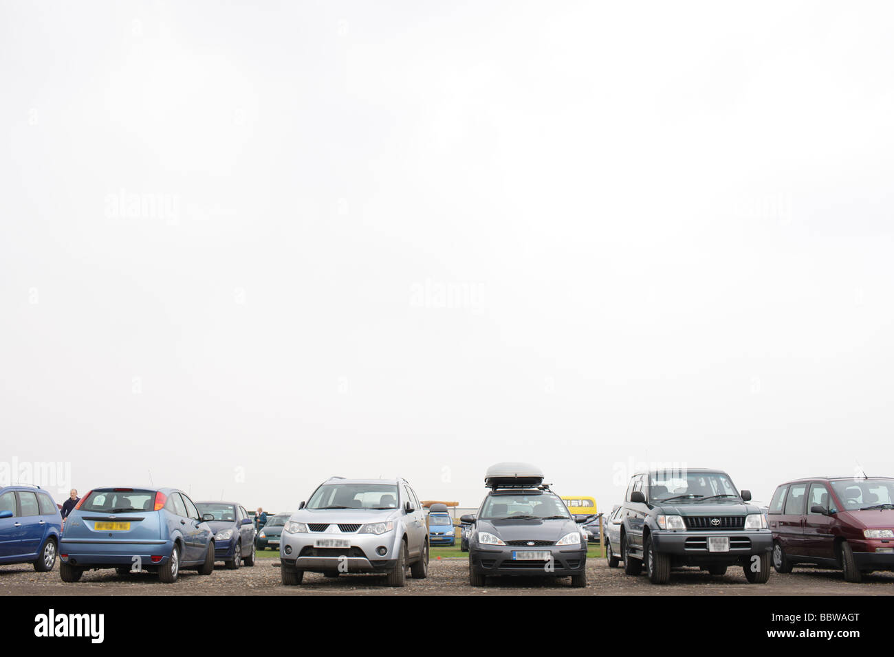 Outdoor Car Park Stock Photo - Alamy