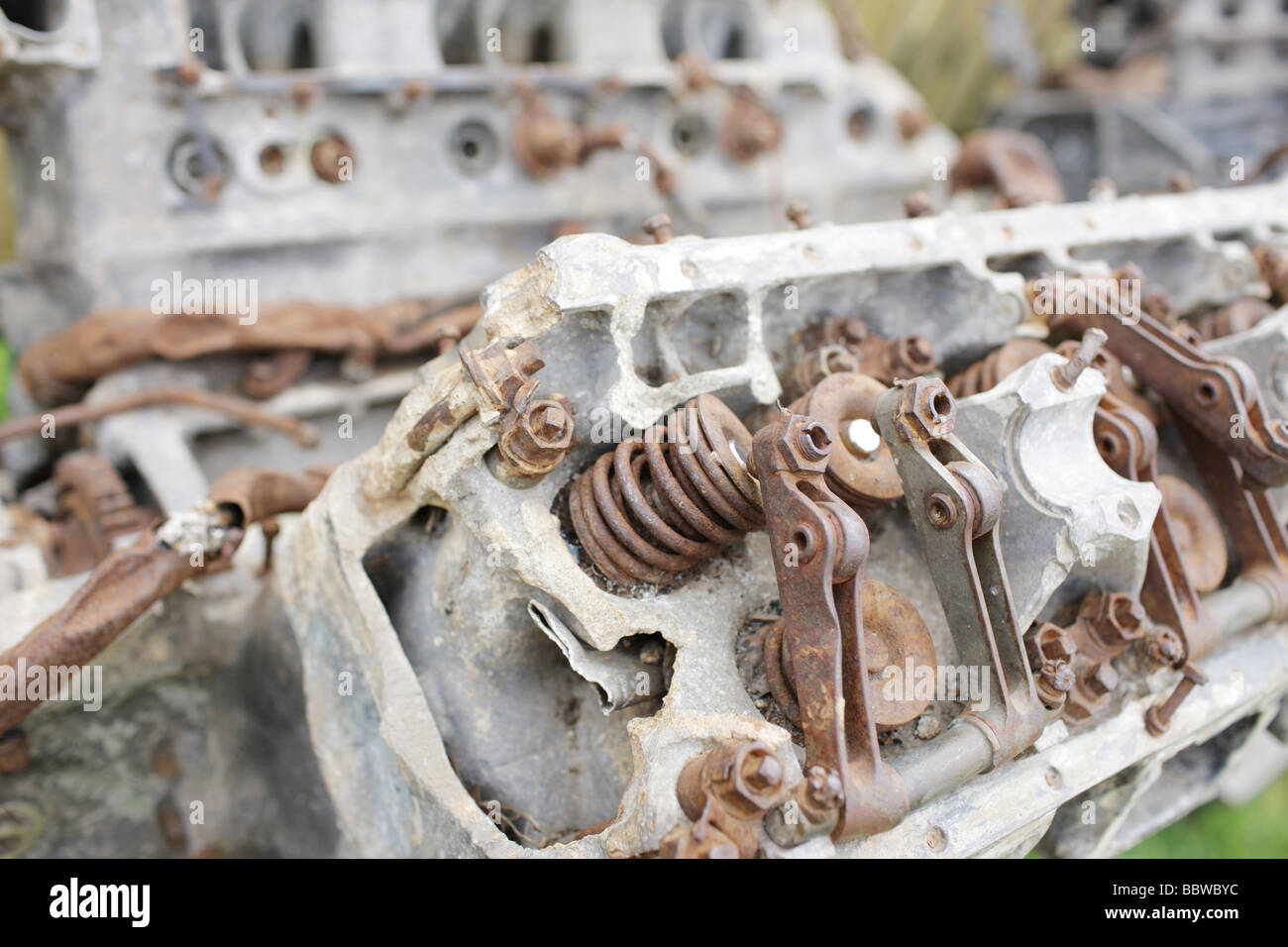 Rusty Old Engine Stock Photo - Alamy