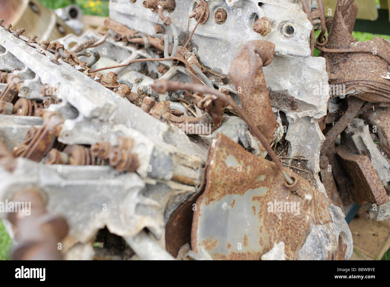 Rusty Old Engine Stock Photo - Alamy