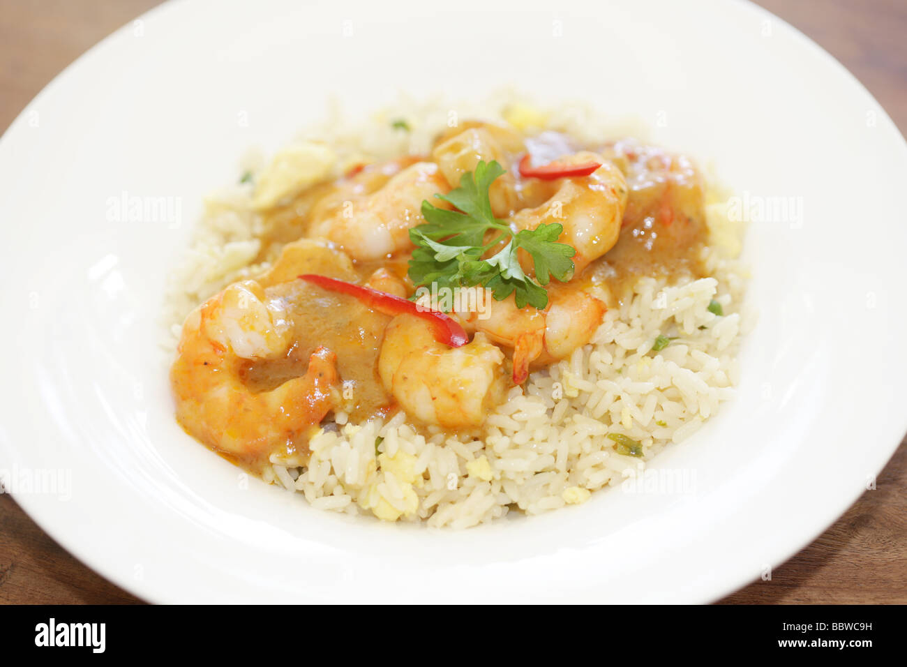 Prawn Red Thai Curry Stock Photo - Alamy