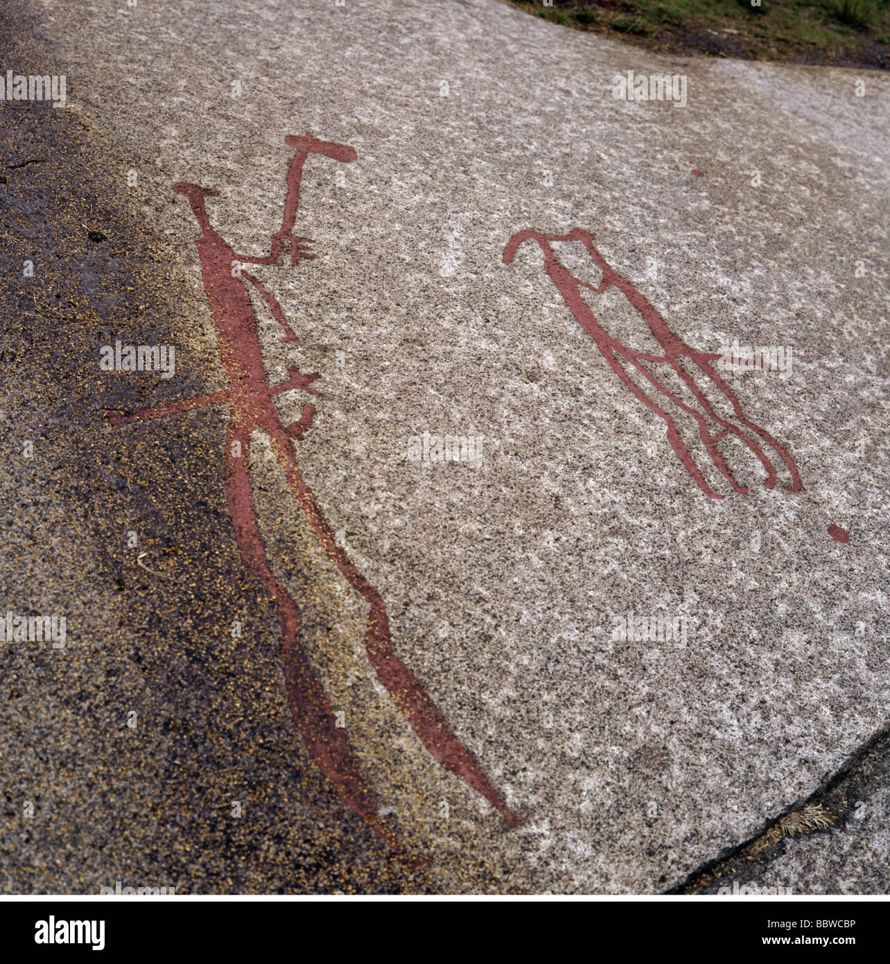 prehistory, petroglyphs, Tanumshede, Sweden, circa 1800 - 500 BC, rock ...