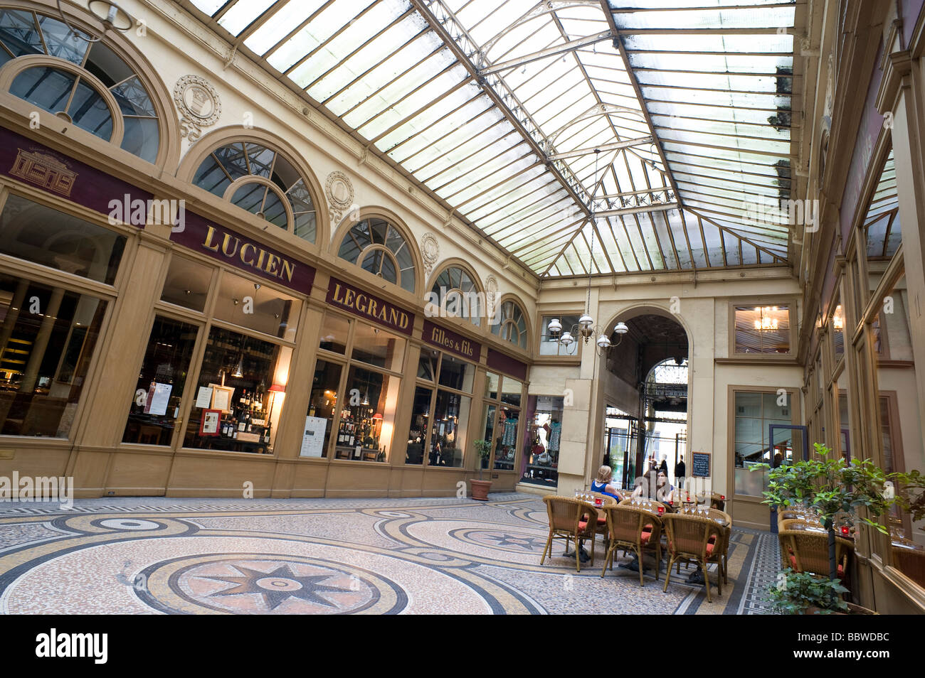 Paris Passage Galerie Vivienne Stock Photo - Alamy