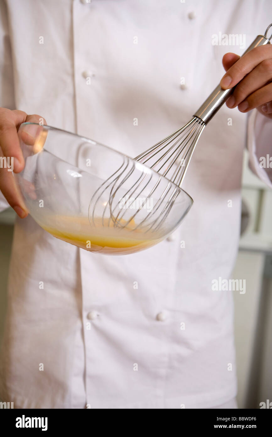 chef beating eggs Stock Photo - Alamy