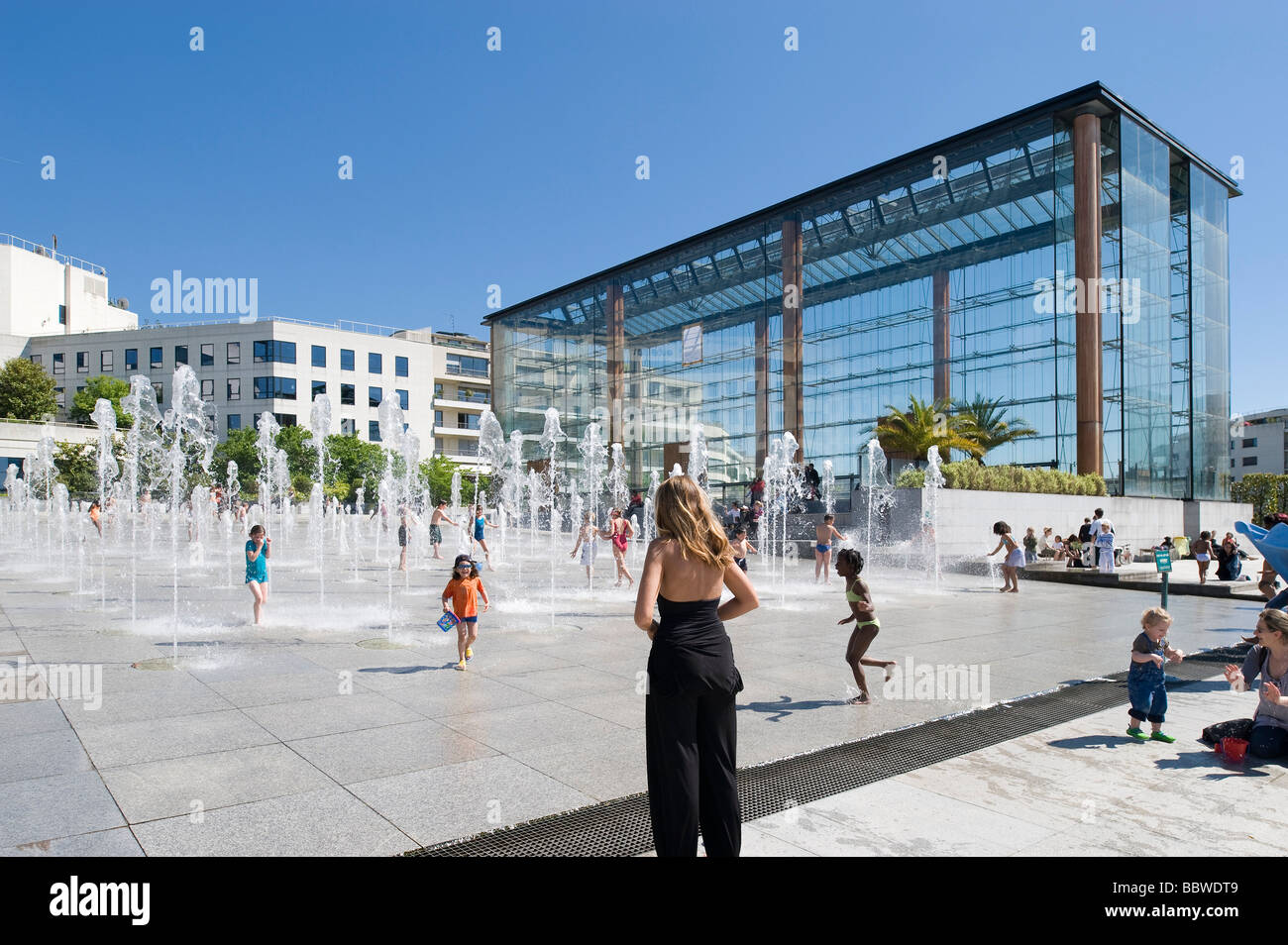 Paris Parc André Citroen Gilles Clément Alain Provost 1992 Stock Photo ...