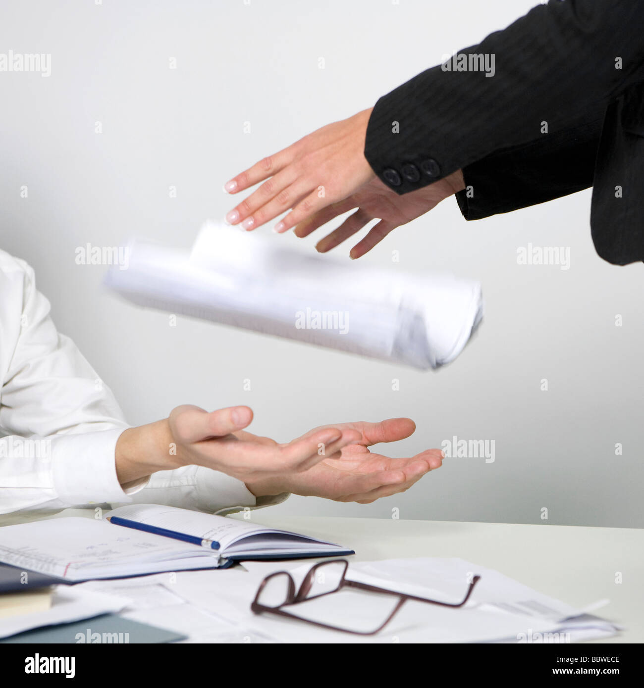 Handing over documents hi-res stock photography and images - Alamy