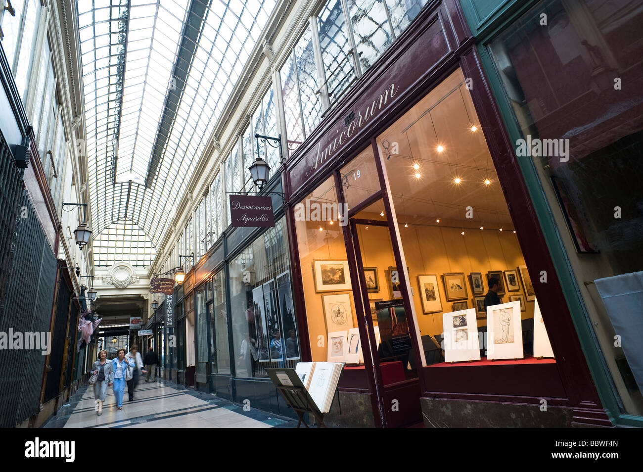 Paris Passage Verdeau Stock Photo - Alamy