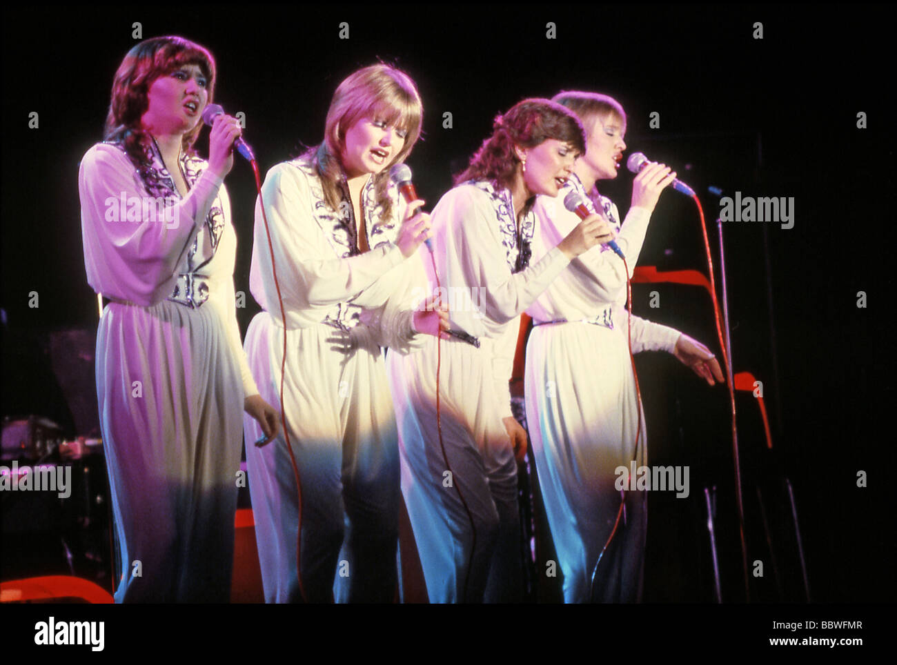 NOLAN SISTERS - UK pop group Stock Photo - Alamy