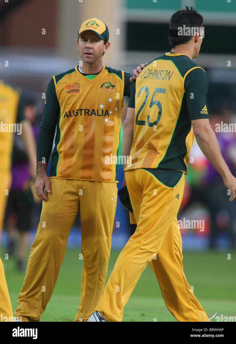 RICKY PONTING CONSOLES JOHNSON AUSTRALIA V SRI LANCA TRENT BRIDGE ...