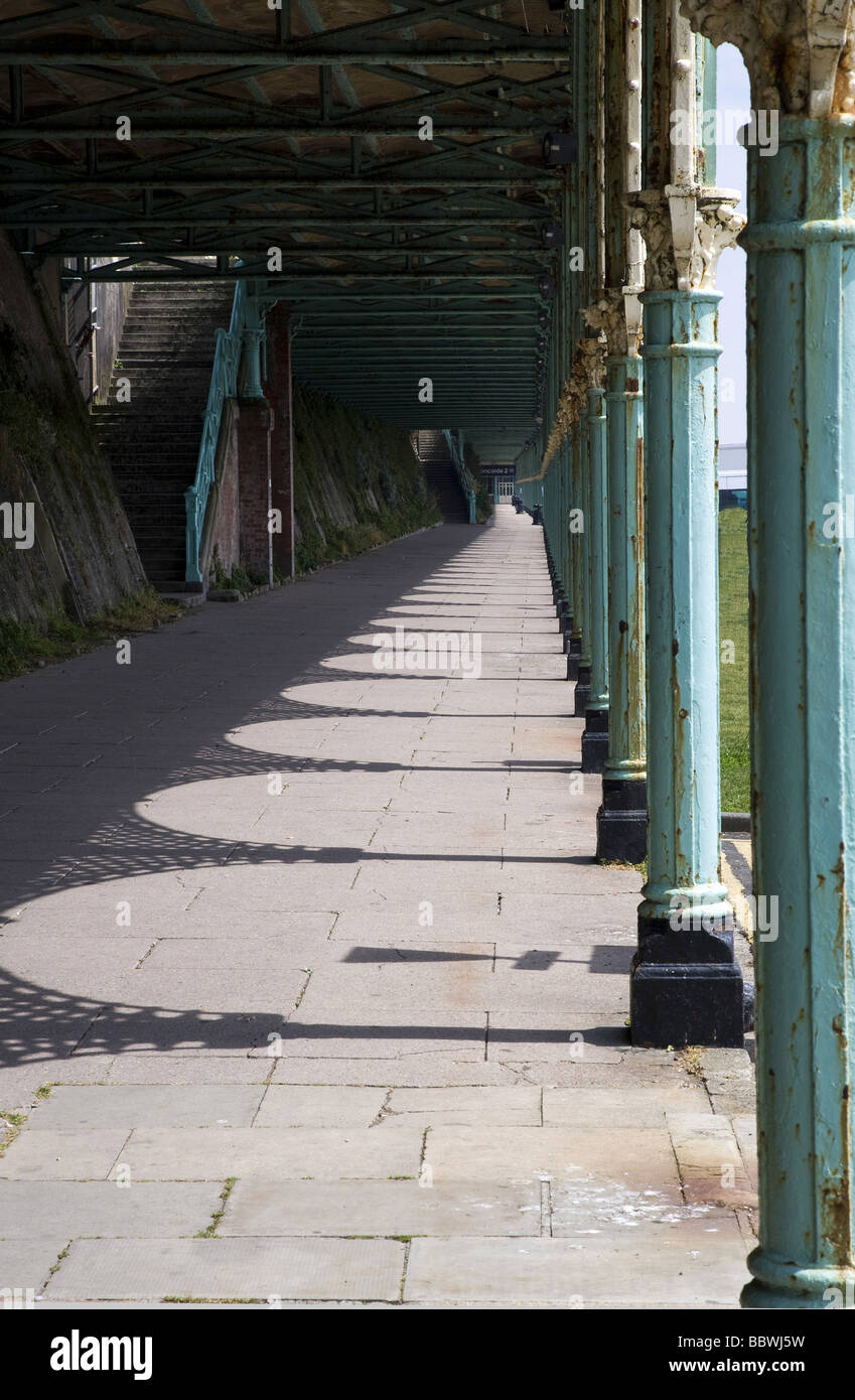 Arches and Walkway in Shadow at Brighton, Sussex, UK Stock Photo - Alamy