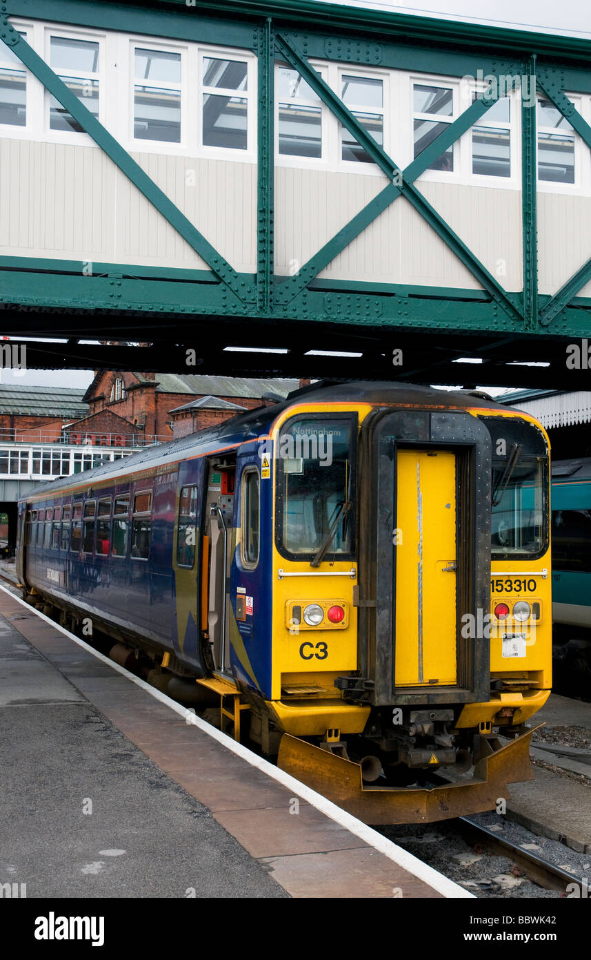 diesel multiple unit class 153 153310 nottingham station uk Stock Photo ...