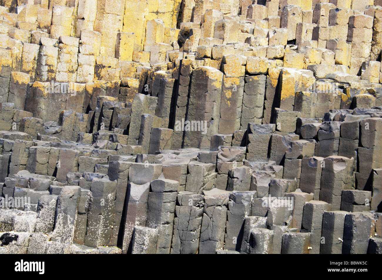 Basalt Rocks of the Giants Causeway in Ireland Stock Photo - Alamy