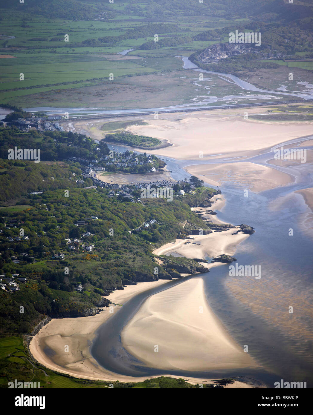 The Estuary at Pothmadoc, North Wales Coast Stock Photo - Alamy