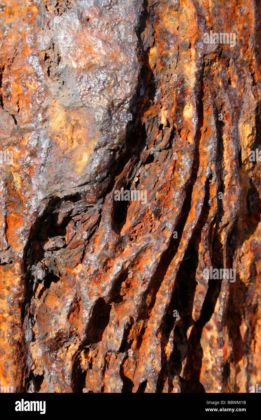 Natural rust patterns in iron Stock Photo - Alamy