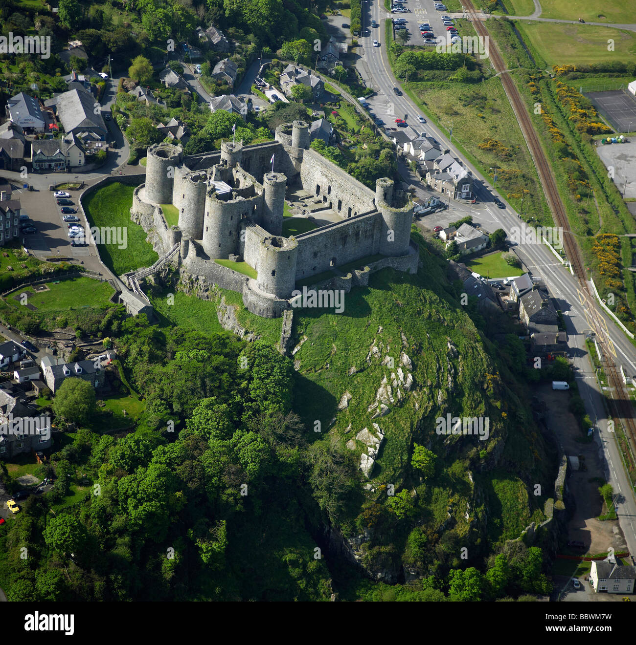 Harlech Castle, North Wales, UK Stock Photo - Alamy