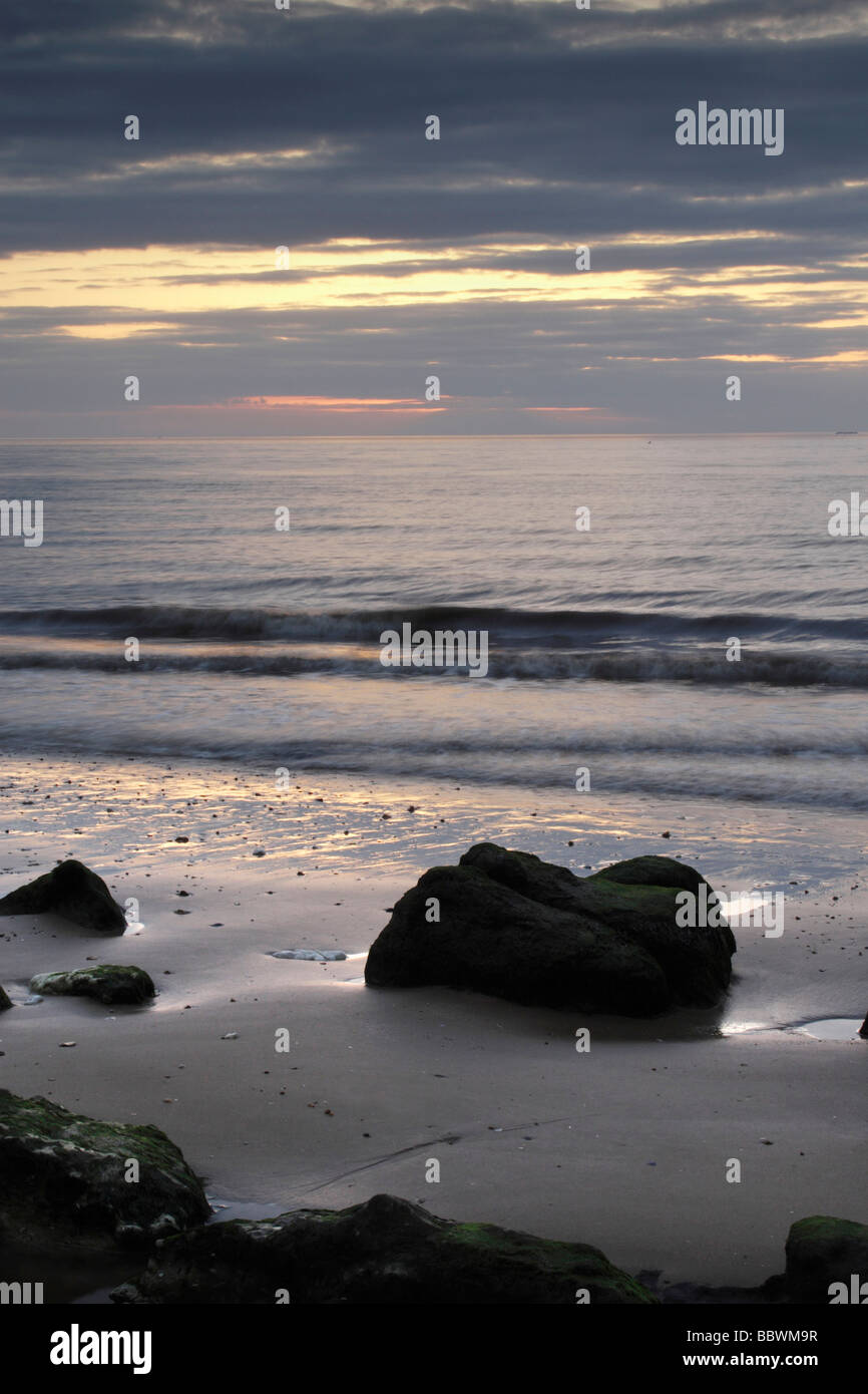 Sunset at Hunstanton beach in Norfolk, England, UK Stock Photo - Alamy