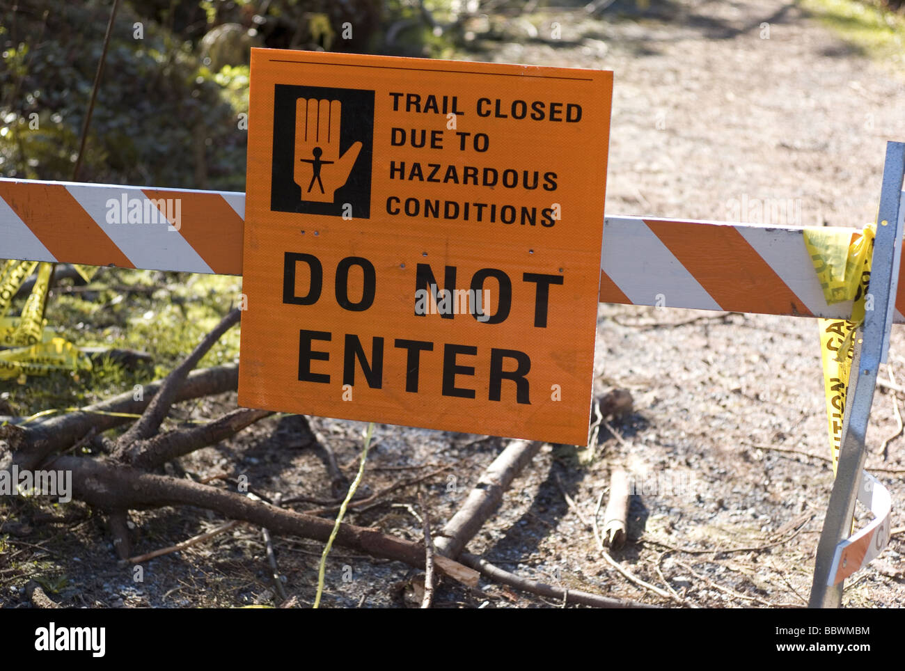 Do Not Enter sign in Stanley Park in Vancouver, British Columbia ...