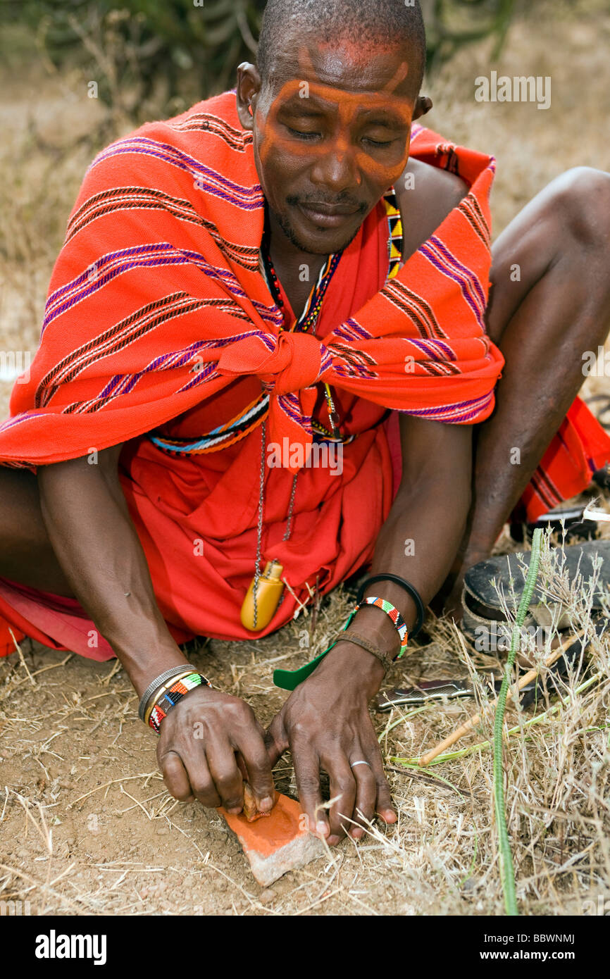 Maasai warrior paint hi-res stock photography and images - Alamy