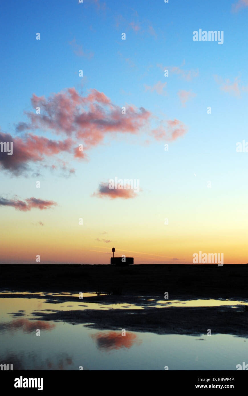 Reflections in Tidal Pools at Sunset Stock Photo - Alamy