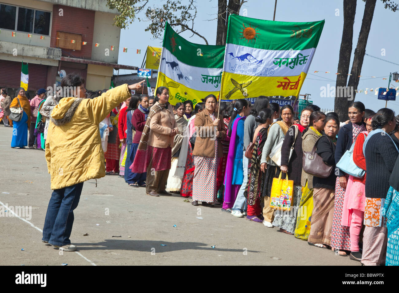 Gorkhaland protest march in Darjeeling by the Gorkha Jana Mukti Morcha ...