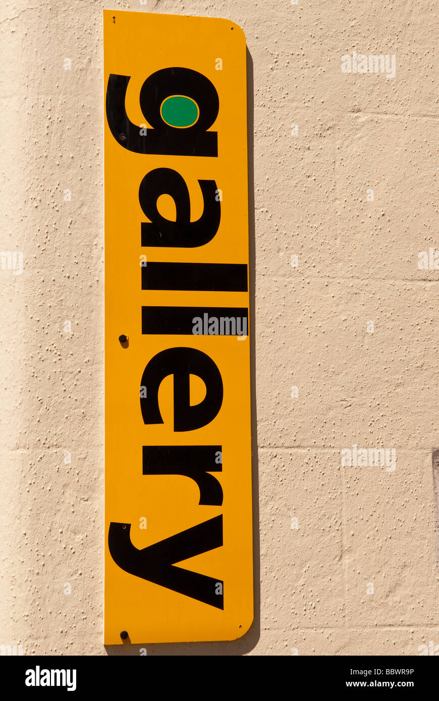 A gallery sign in the uk Stock Photo - Alamy